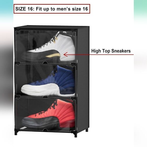 Storage & Organization | Extra Largeshoe Box Storage Organizer 9 Pairs ...